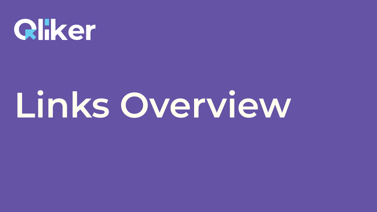 Links overview - Qliker.io - Knowledge Base