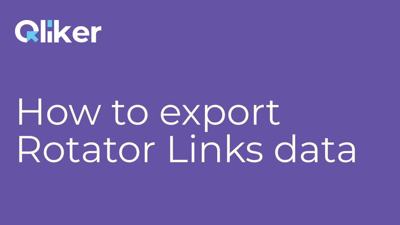 How To Export Rotator Links Data Knowledge Base