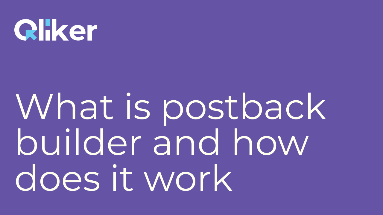 What is postback builder and how does it work - Qliker.io - Knowledge Base What is postback builder and how does it work - Qliker.io - Knowledge Base